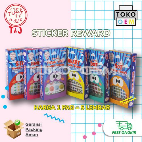 Jual Tom And Jerry Label Reward Sticker Warna T&J Labels - heart - Kab ...