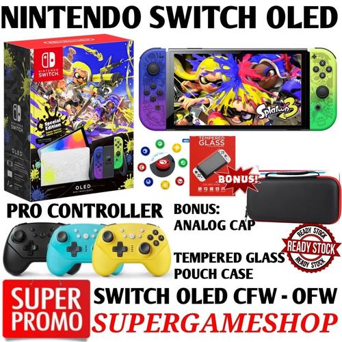 Promo Nintendo Switch Oled Splatoon 3 Edition Oled Console Splatoon ...