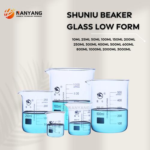 Promo SHUNIU Beaker Glass Low Form / Beaker Kaca 600ml - 1000ml - 600ml ...
