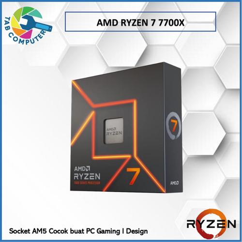 Jual AMD Ryzen 7 7700X 4.5Ghz Up To 5.4Ghz Cache 32MB AM5 - Kota ...