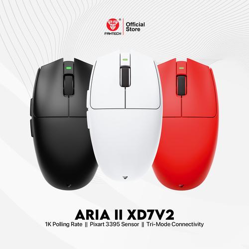Promo Fantech ARIA II V2 XD7 | Wireless Gaming Mouse - Red Cicil 0% 3x ...