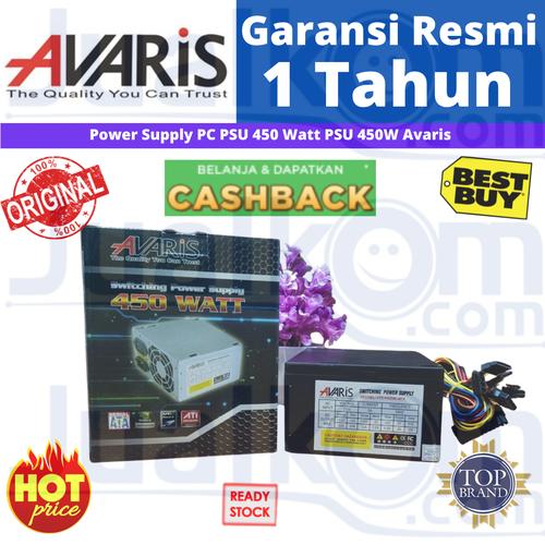 Jual Power Supply PC PSU 450 watt PSU 450W Avaris - Jakarta Pusat ...