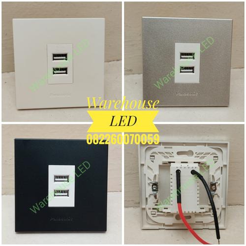 Jual MODUL SAKLAR USB CHARGER CHARGING + FRAME PANASONIC STYLE/OUTLET ...