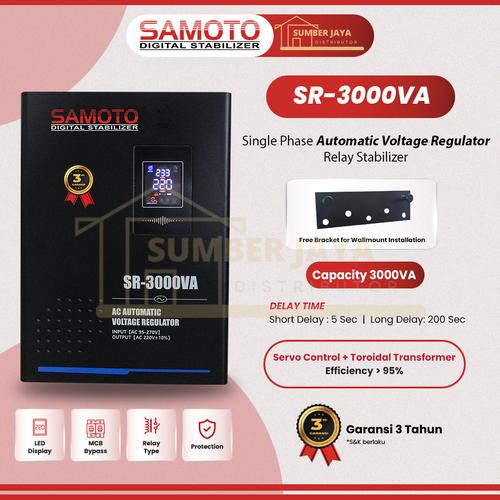 Jual SAMOTO Stabilizer Relay 3000VA AVR Stabiliser Relay Controlled ...