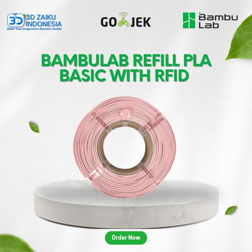 Jual Bambulab Refill PLA Basic 3D Printer Filament Smooth Surface 1 KG ...
