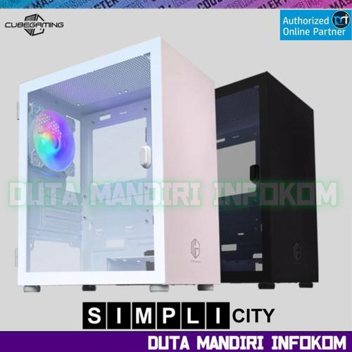 Jual CUBE GAMING SIMPLICITY - Tempered Glass Mid Tower m-ATX Gaming ...