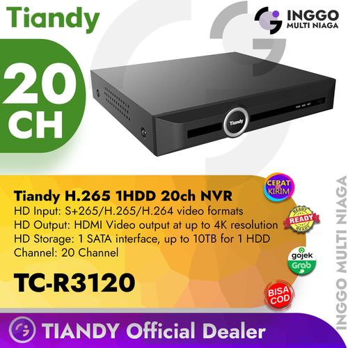 Jual TIANDY TC-R3120 NVR 8MP 20Ch IP Camera CCTV DVR - Jakarta Barat ...