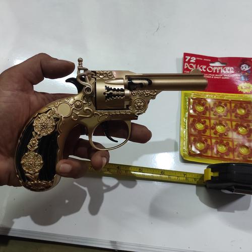 Jual Diecast metal mainan pistol doblis dompis cap gun motif ukir NOS ...