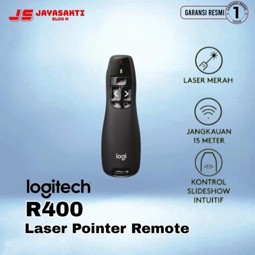 Jual Logitech Wireless Presenter R400 Red Laser Pointer Original ...