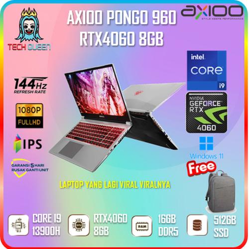 Jual AXIOO PONGO 960 I9 13900H RTX4060 8GB/ 16GB 512GB 15.6FHD 144HZ ...