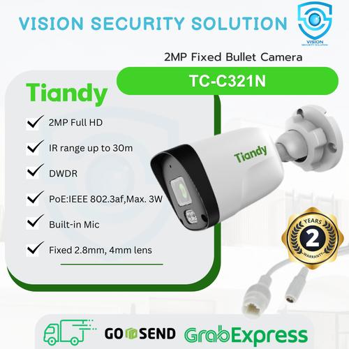 Jual IP Camera CCTV Tiandy TC-C321N 2MP Fixed Bullet Camera - Kab ...