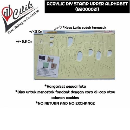 Jual arkilik+DIY+stamp+huruf+besar+upper+alphabet+cetak+mold+fondant ...