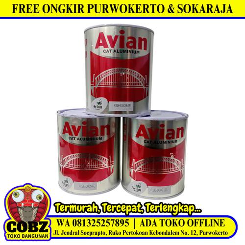 Jual 1 KG / AVIAN ALUMIINIUM Cat Kayu Besi Wood Metal Paint Kaleng ...