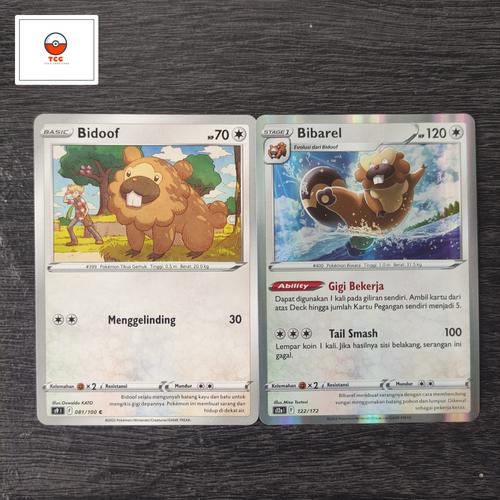 Jual Bidoof Bibarel Evoline Pokemon Indonesia TCG - Kota Medan - TCG ...