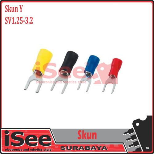 Jual Skun Kabel Y SVS SV1.25-3.2 cable wire connector terminal block - Hitam - Kota Surabaya ...