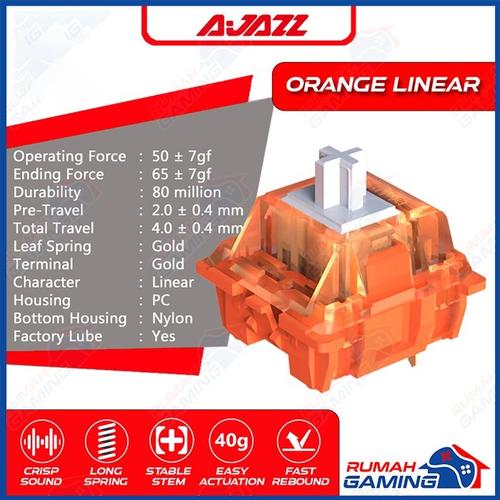 Jual SWITCH - MECHANICAL KEYBOARD - AJAZZ X DOUYU - ORANGE - LINEAR - 50 g - Jakarta Barat ...