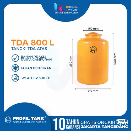 Promo Tangki Air Plastik Profil Tank 800 Liter TDA - Biru Cicil 0% 3x ...