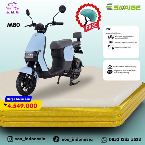 Jual Sepeda Listrik Saige M80 - Power 600 Watt - Saige Orange - Kota Bekasi - EOS Bike | Tokopedia