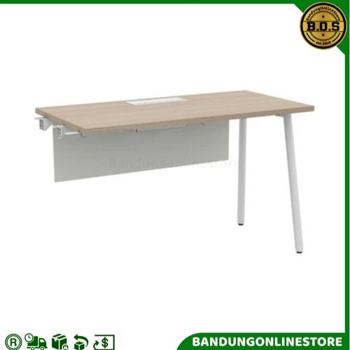 Jual Meja Kantor Ekstensi Putih Cokelat Oak Informa Meja Kerja Negen ...