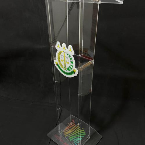 Jual Podium / mimbar Akrilik custom LOGO - Kab. Kebumen - mediaacrylic ...