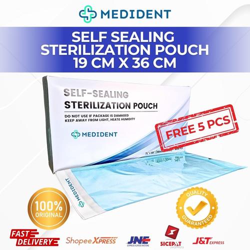 Jual Self Sealing Sterilization Pouch 19 x 36 cm / Self Sealing ...