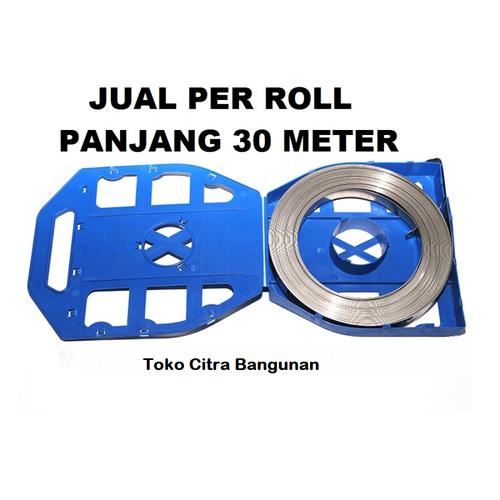 Jual Tali Strap Barang Stainless 3/4 inch x 0.76 mm Straping Plat PER ...