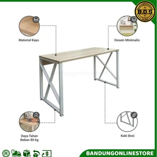 Jual Meja Kantor Modern Minimalis Cokelat Oak Putih Informa Meja Kerja ...