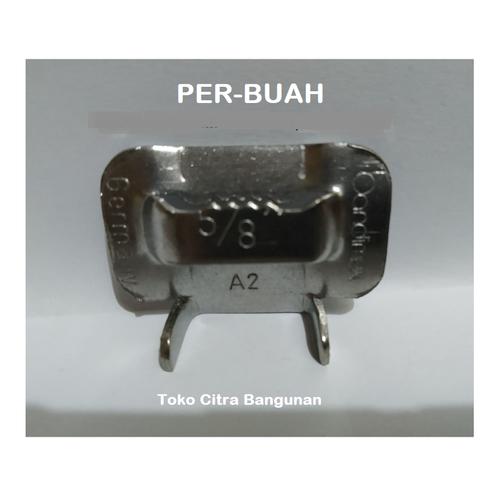 Jual Klem Pengencang Tiang Listrik 16 mm Clamp Packing Barang Kelem ...