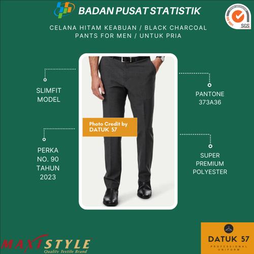 Jual Celana PDH Executive Seragam BPS Badan Pusat Statistik Pria ...