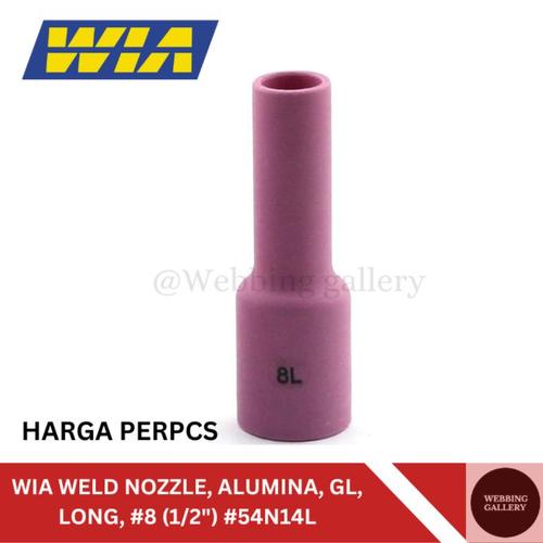 Jual Keramik Las Argon WIA WELD Long Ceramic Cup Alumina Nozzle No.8 #54N15L - Jakarta Pusat ...