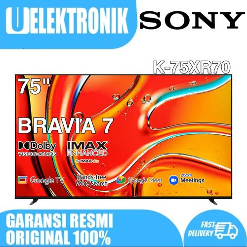 Promo SONY BRAVIA 7 75 inch K-75XR70 K75XR70 XR70 Google TV Mini LED ...