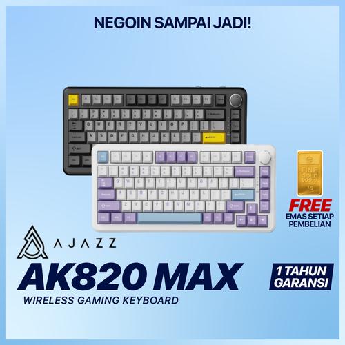 Jual Ajazz AK820 MAX | AK820MAX 75% Gasket-mounted Hot Swappable ...