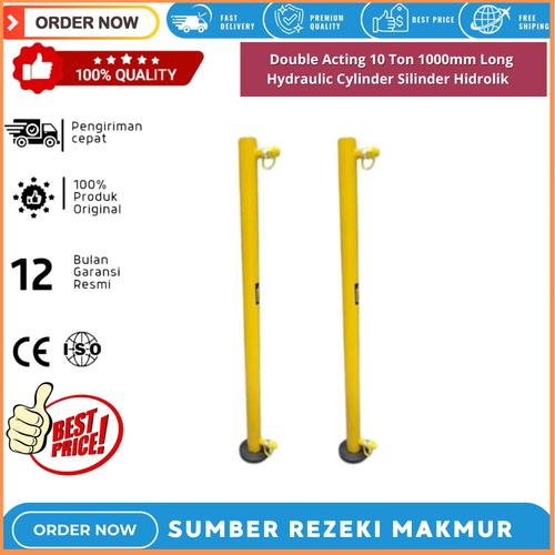 Jual Double Acting 10 Ton 1000mm Long Hydraulic Cylinder Silinder ...