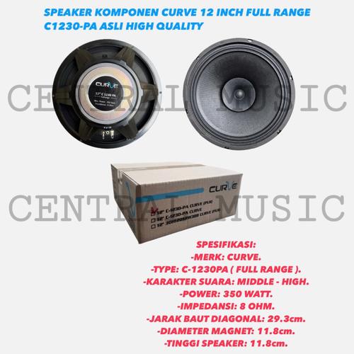 Jual SPEAKER KOMPONEN CURVE 12 INCH FULL RANGE C1230-PA ASLI HIGH ...