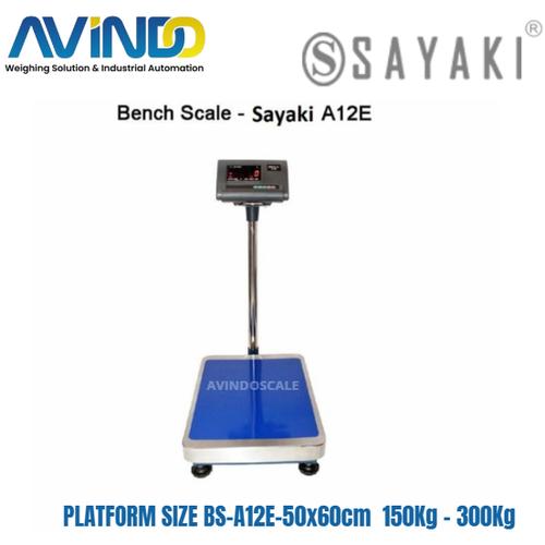 Jual Timbangan duduk SAYAKI A12E BENCH SCALE 50x60 Kapasitas 150 - 300 kg - Kota Surabaya ...