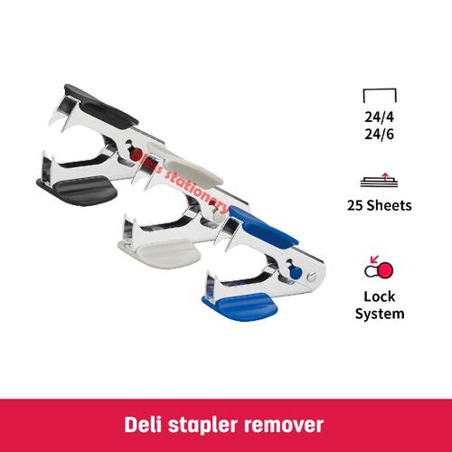 Jual Deli Staple staples Remover 25sheets/pencabut pembuka stapler ...