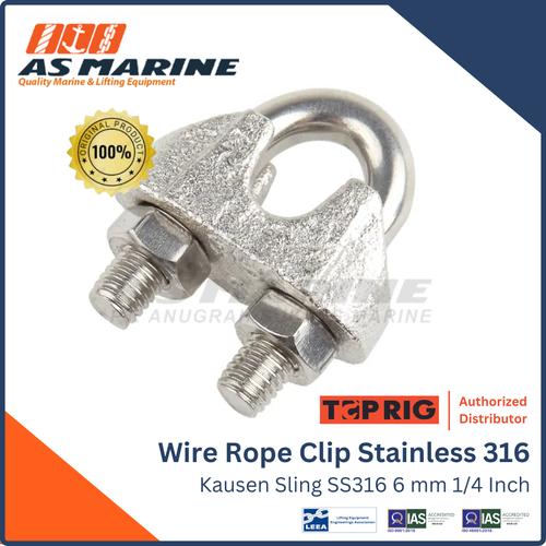 Promo Wire Clip / Kuku Macan / Klem Sling Stainless 316 TOPRIG 6 mm ...