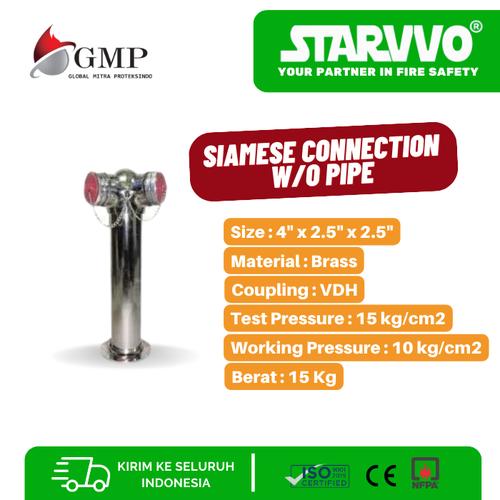 Jual Siamese Connection VDH with Pipe 2.5 X 2.5 INCH Fire Hydrant ...
