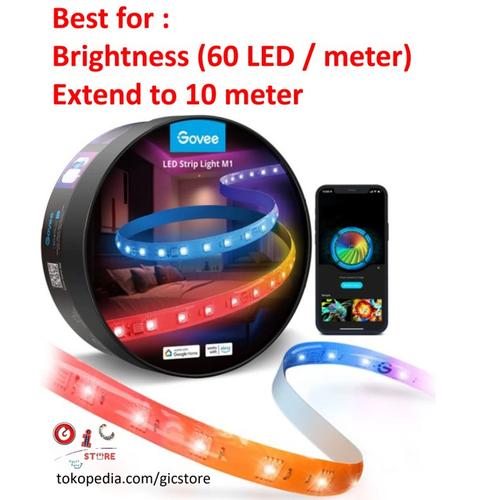 Jual Govee M1 RGBIC Wi-Fi LED Strip Lights 5m (Bright 60 LED per meter ...