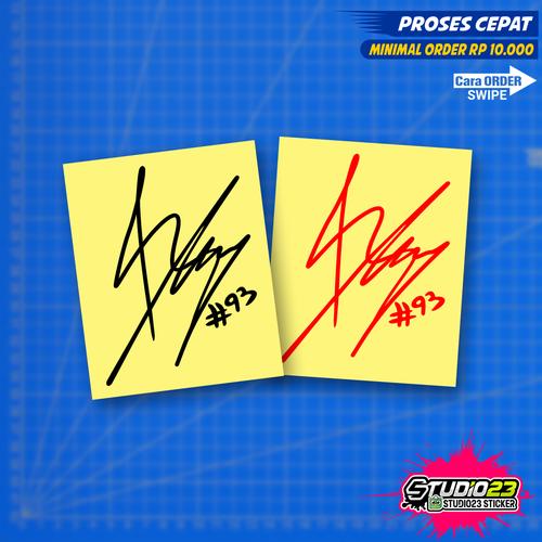 Jual Stiker Tandatangan Signature TTD Marc Márquez Cutting Sticker ...