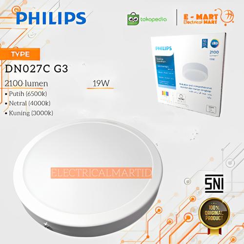 Jual Downlight LED PHILIPS DN027C G3 19W Outbow 220V-240V 8inch - Putih ...
