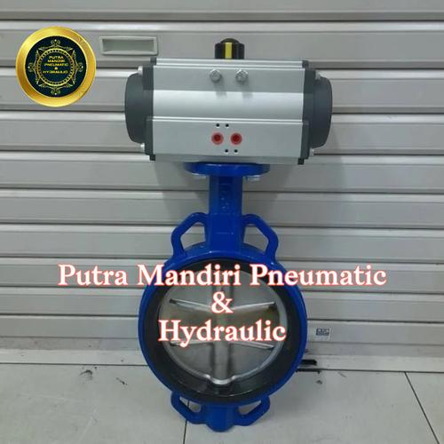 Jual Butterfly Valve Pneumatic Actuator 5" inch / Buterfly Valve ...