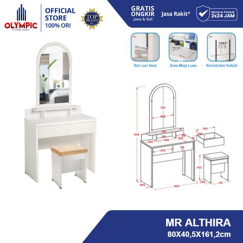 Promo Olympic Meja Rias Modern Minimalis / MR ALTHIRA Cicil 0% 3x ...