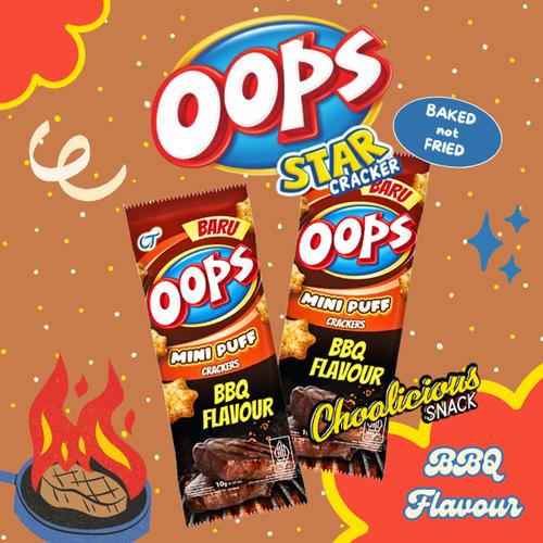 Jual OOPS Star Cracker Mini Puff Biskuit Cracker Snack Rasa BBQ Makanan ...