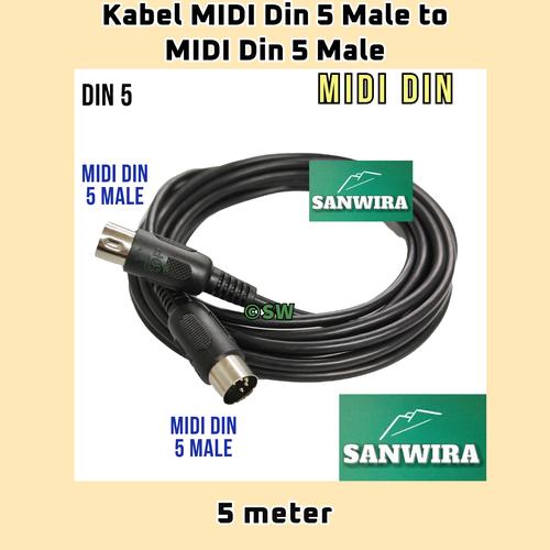 Jual Kabel Midi Din 5 Male to Midi Din 5 Male - 1 meter - Jakarta Pusat ...