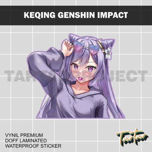 Promo Sticker Stiker Vinyl - Peeker Keqing Genshin Impact - Kecil ...