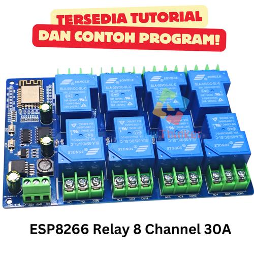 Jual IOT Modul Relay 30A 8 Channel ch 8ch WIFI ESP-12F ESP8266 - Kota ...