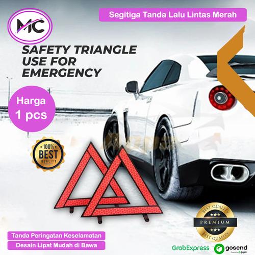 Jual Segitiga Pengaman Mobil Reflektor Universal Triangle Warning Sign ...