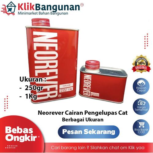Promo NEOREVER PAINT REMOVER BERBAGAI UKURAN / CAIRAN PENGELUPAS CAT ...