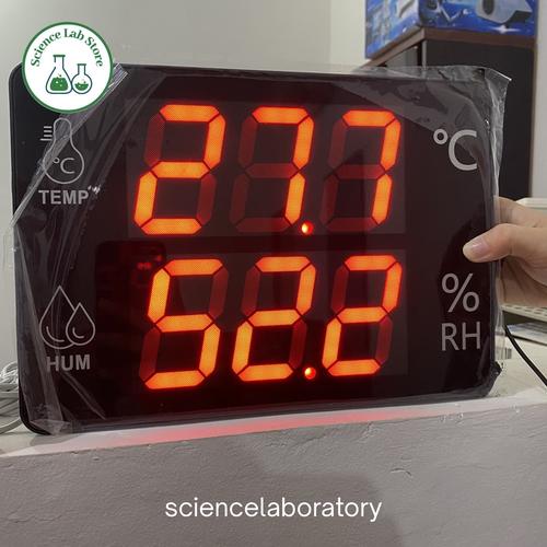 Jual Digital Thermo Hygrometer with External Alarm Plus Connector ...